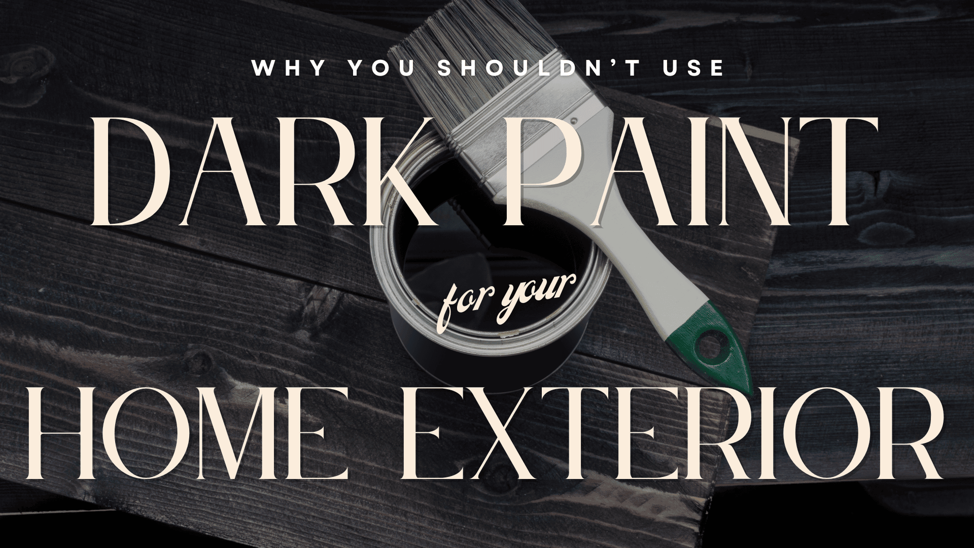Why You Shouldn't Use Dark Paint For Your Home Exterior in Ponca City ...